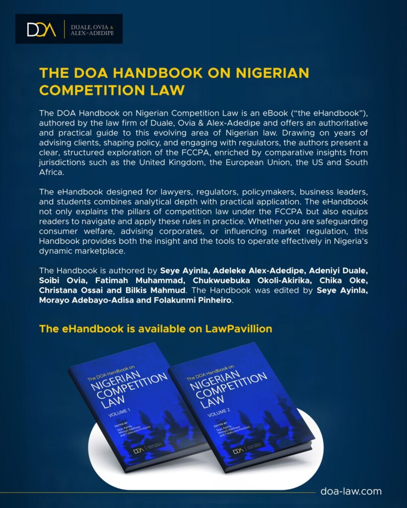 The DOA Nigerian Competition Law Handbook: A Practical Guide to the ...
